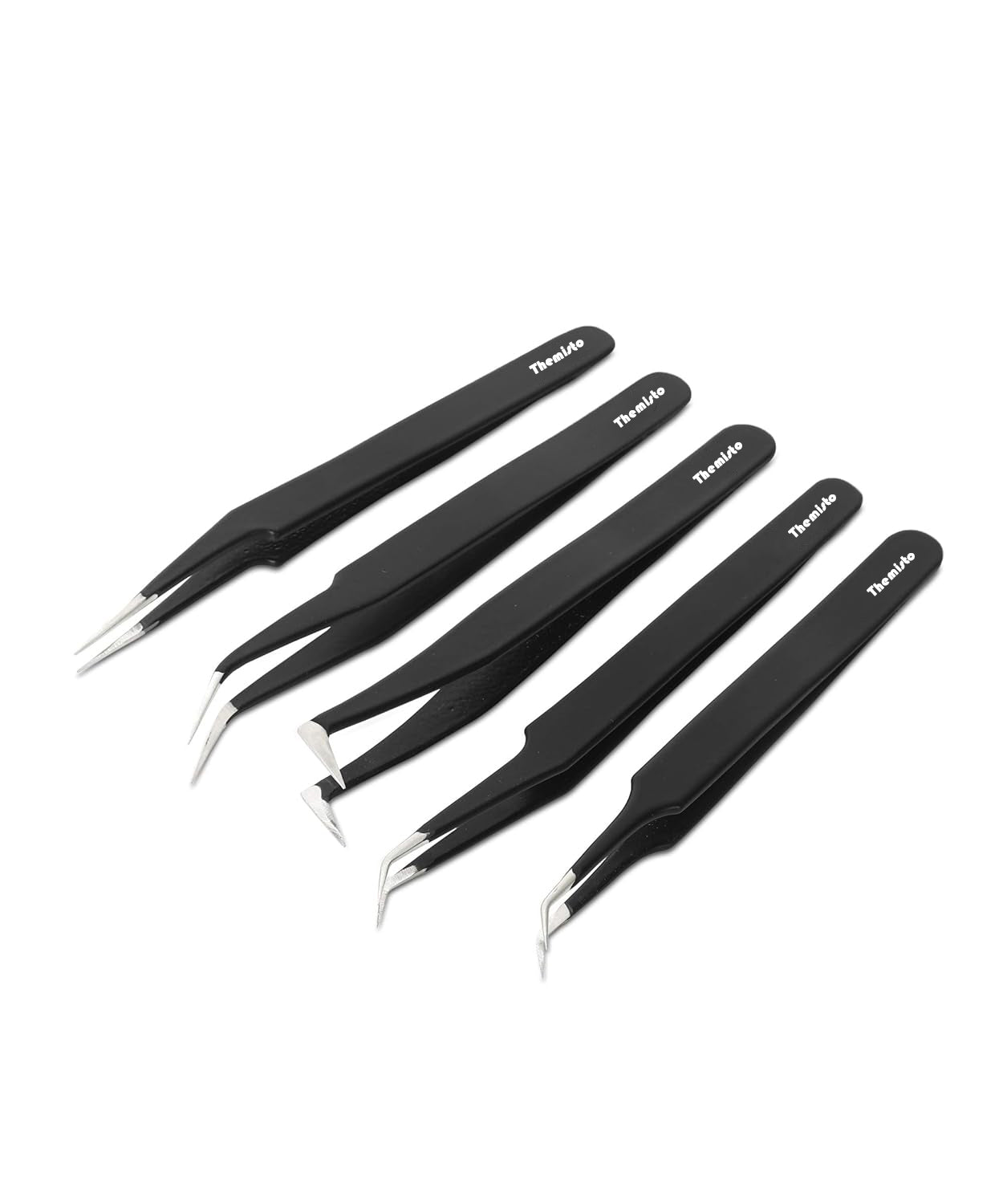 Themisto - built with passion 5 in 1 Stainless Steel Tweezer Set (Powd ...