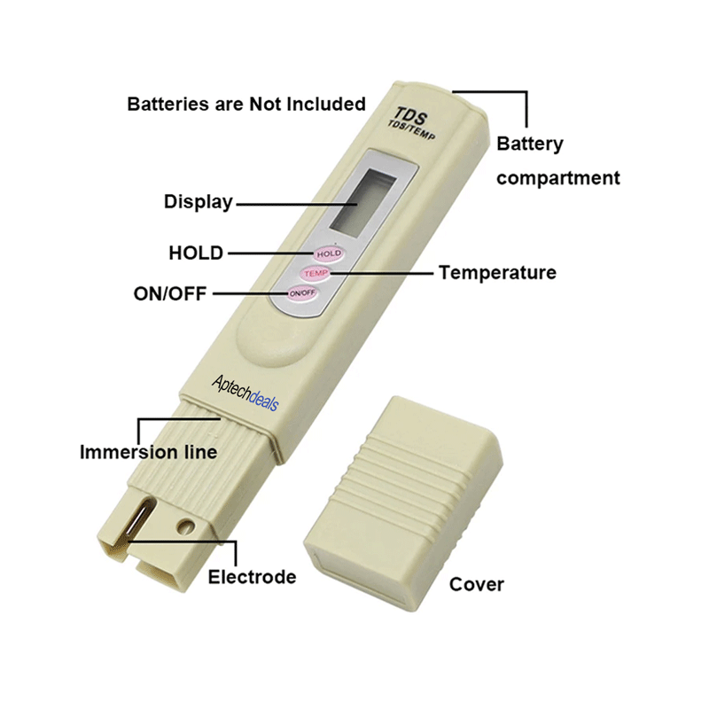 Aptechdeals TDS Meter/Digital Tds Meter with Temperature And Water Qua ...